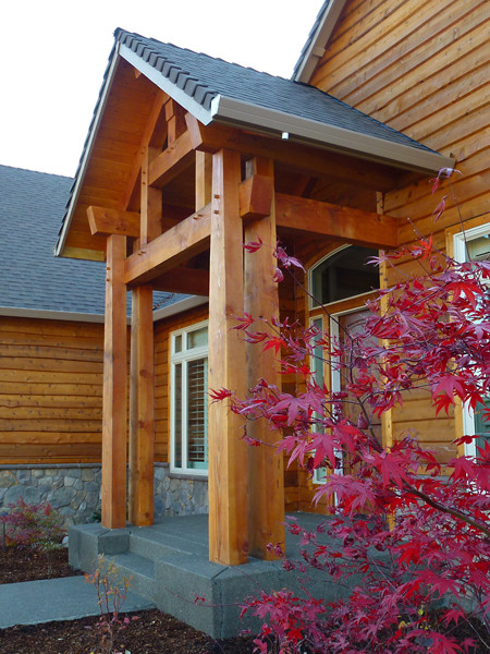 Timber Framed Entryways Showcase - American Craftsman - Eingang ...