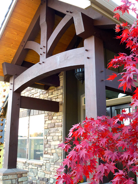Timber Framed Entryways Showcase - Craftsman - Entrée - Portland - par ...