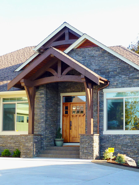 Timber Framed Entryways Showcase - Craftsman - Entry - Portland - by ...