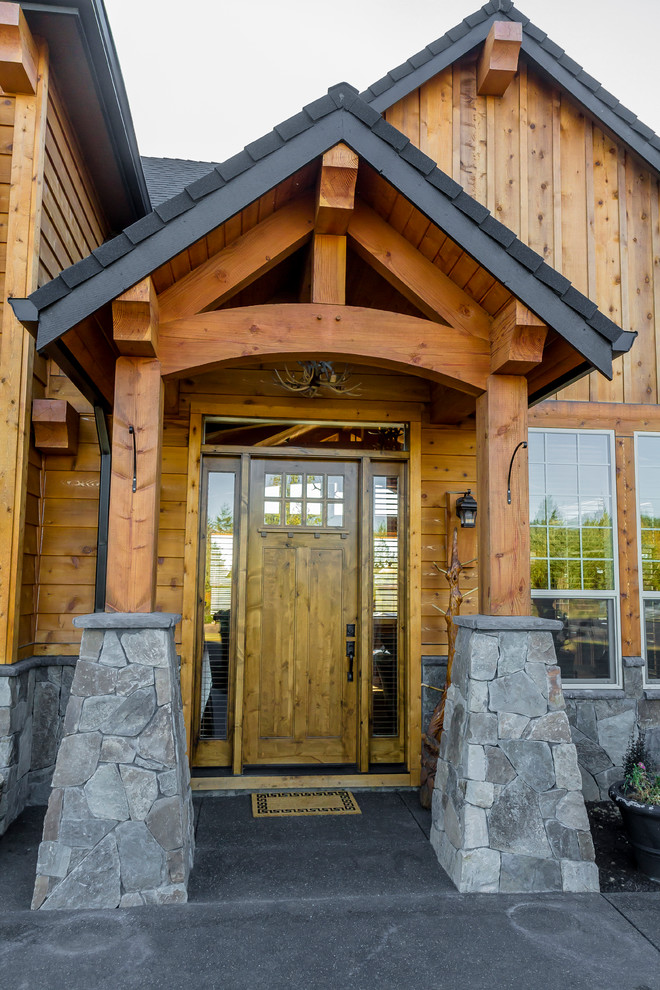 Timber Framed Entryways Showcase - Craftsman - Entry - Portland - by ...