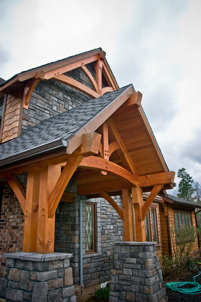 Timber Framed Entryways Showcase - Craftsman - Entry - Portland - by ...