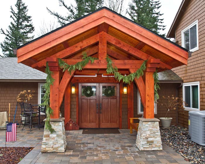 Timber Framed Entryways Showcase - Craftsman - Entry - Portland - by ...