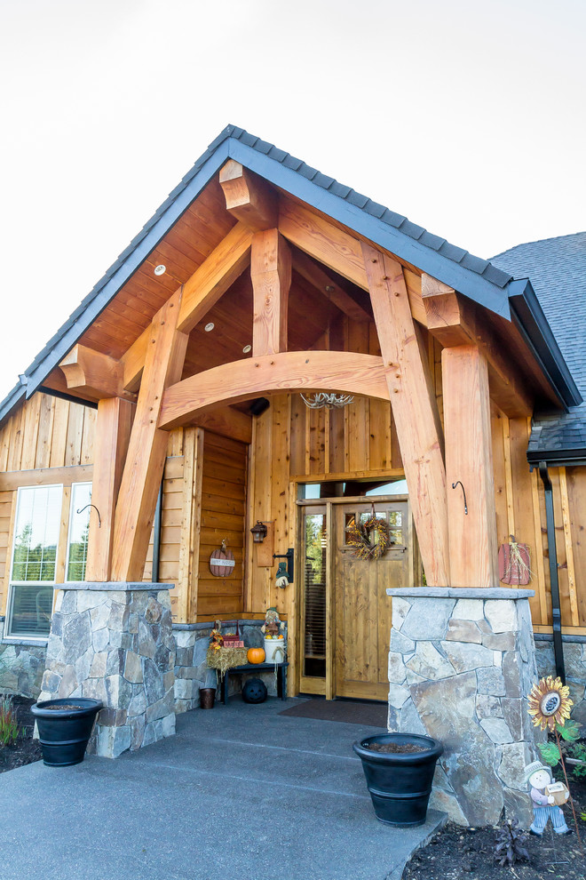 Timber Framed Entryways Showcase - Craftsman - Entry - Portland - by ...