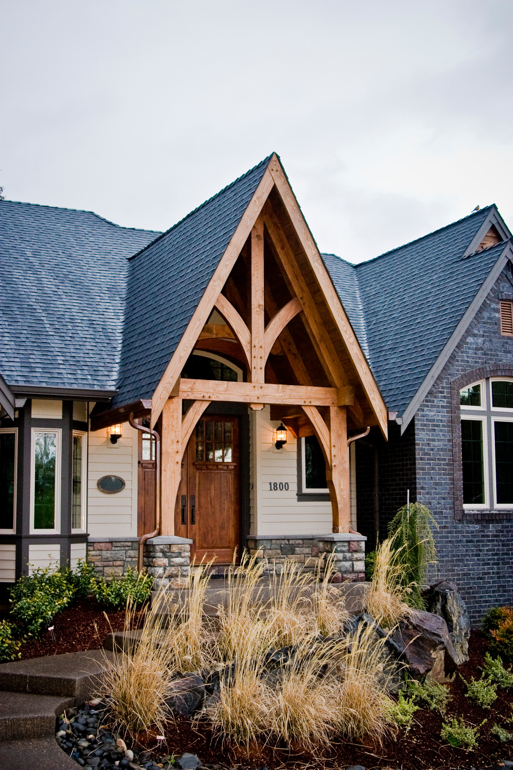 Timber Frame Entry Ways Rustic Timber Frame Pool House | The Barn Yard