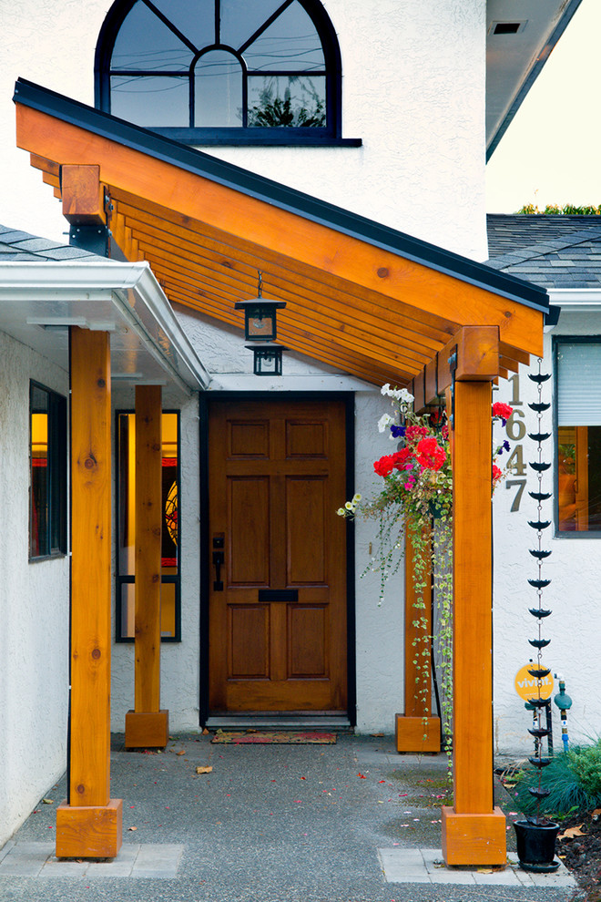 Timber Front Entance - Modern - Entry - Vancouver - by Paul Hofmann ...