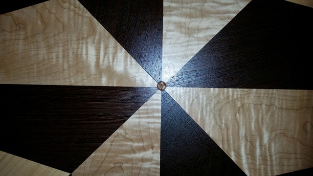 Wood Compass Inlay Wood Floor Medallion "moana" Compass Rose Inlay