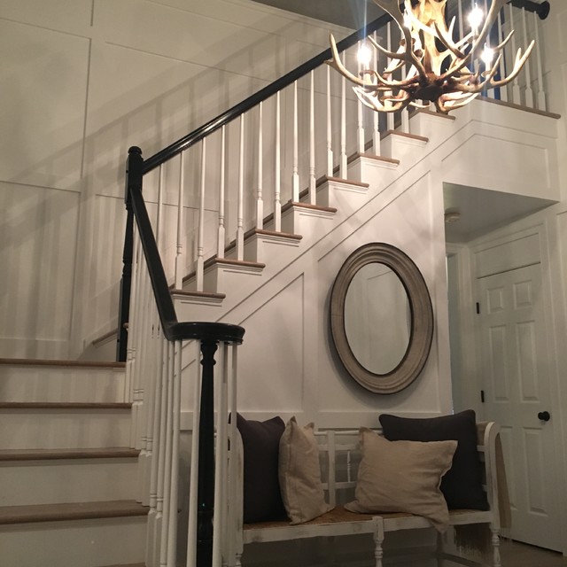 Traditional Colonial Turned Farmhouse - Country - Entrance - DC Metro ...