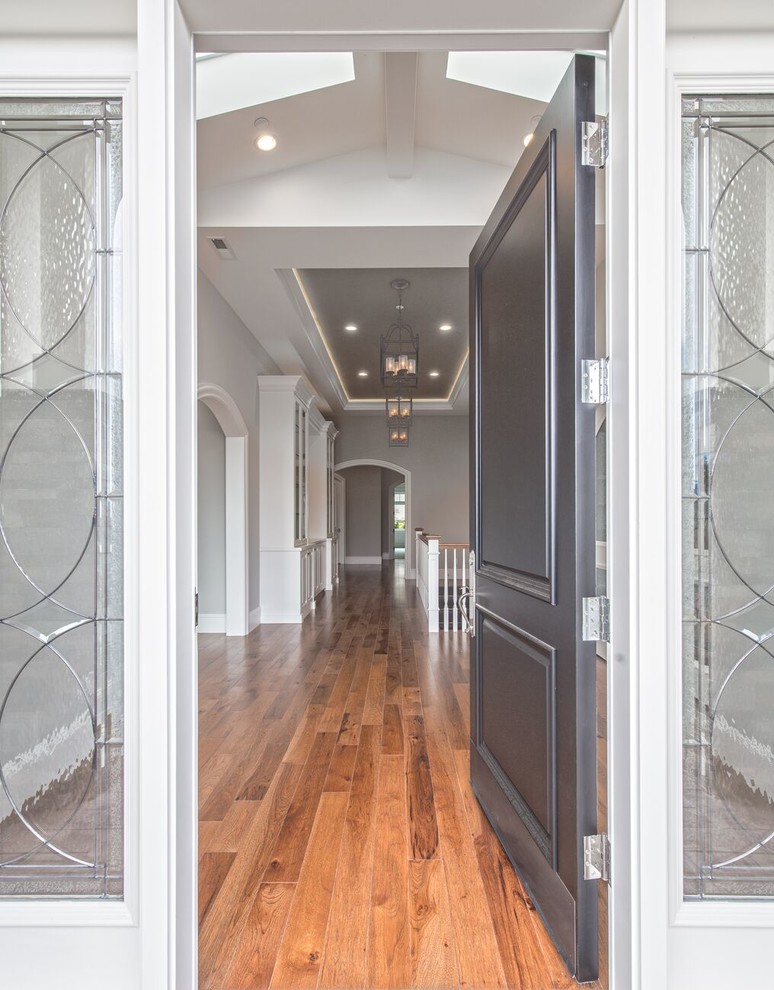 Traditional Custom Home In Bellevue - Transitional - Entrance - Seattle ...