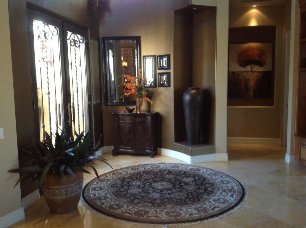 Traditional Style Home in La Quinta - Traditional - Entry - Los Angeles ...