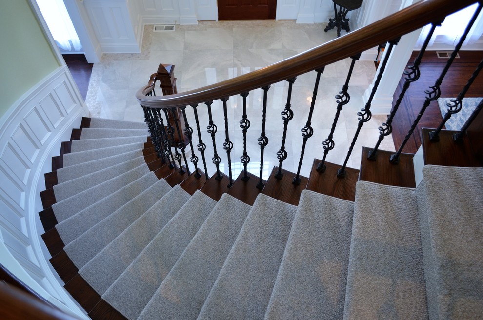 Transitional Mansion - Transitional - Staircase - New York - by APK ...