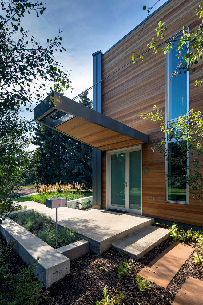 Trapezoid House - Contemporary - Entry - Edmonton - by Shelterbelt ...