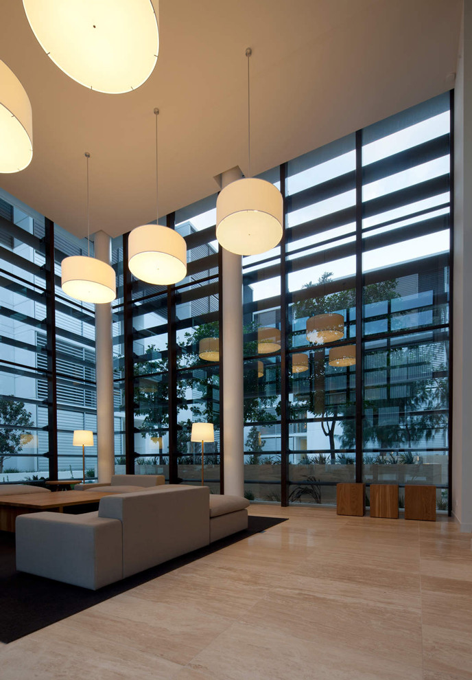 Travertine Light Vein Cut - Modern - Entry - Perth - by Ecru Marble | Houzz