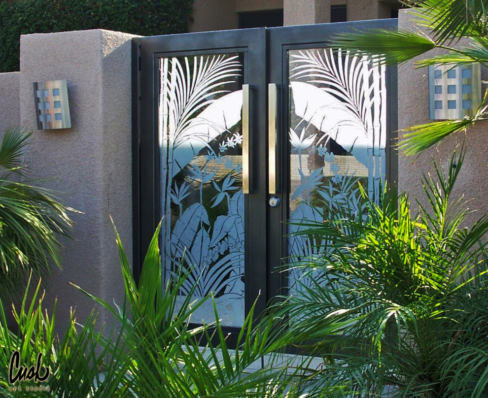 Tropical Entry Gates - Modern - Entry - Los Angeles - by Cush Art ...