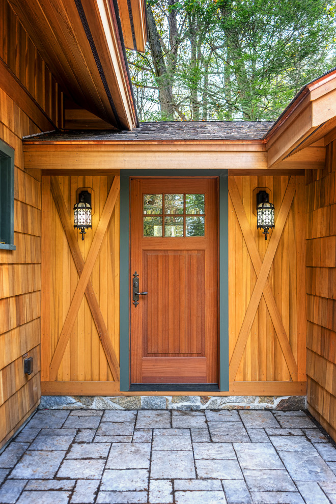 Tuxedo Park Crow's Nest - Rustic - Entry - New York - by HUDSON DESIGN ...