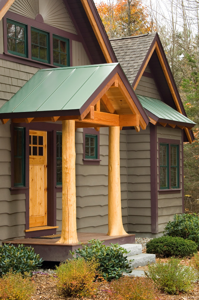 Unique Hybrid of Conventional, Timber and Log Framed Home - Rustic ...