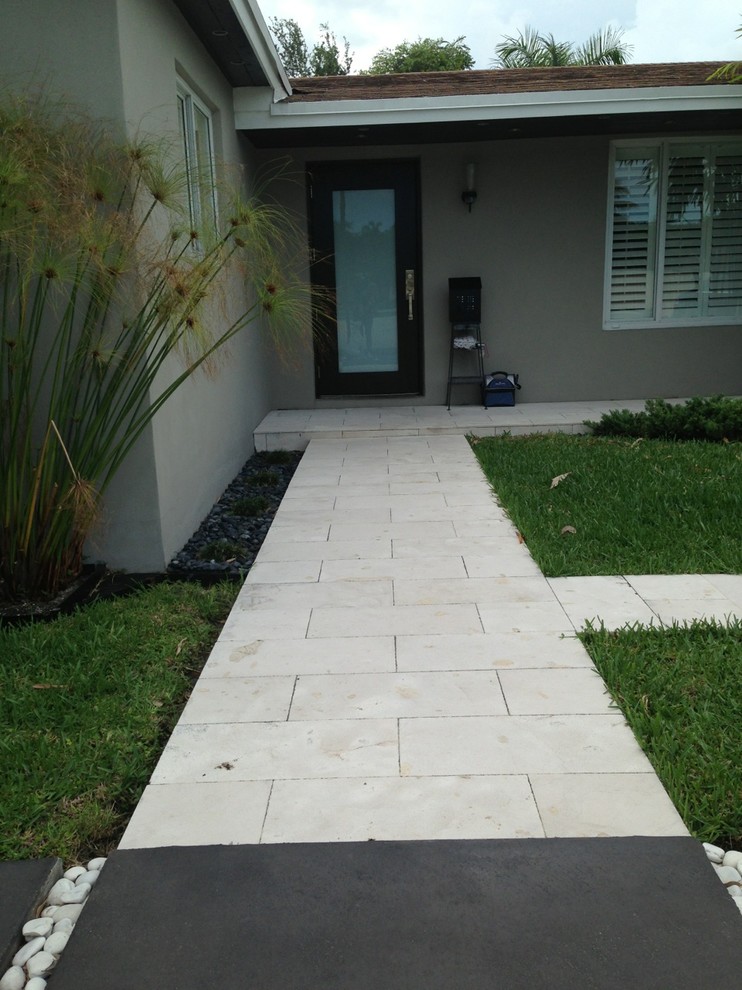 Walkway Tiles - Traditional - Entry - Miami - by Marmol Export USA | Houzz