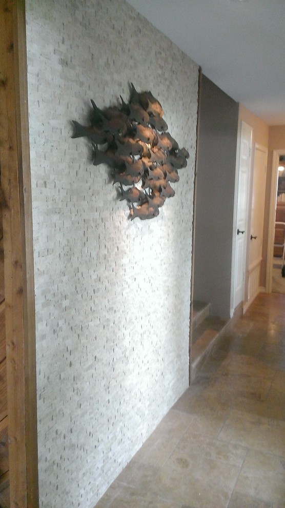 Wall - Brick Travertine Mosaic - Traditional - Entry - Austin - by ...