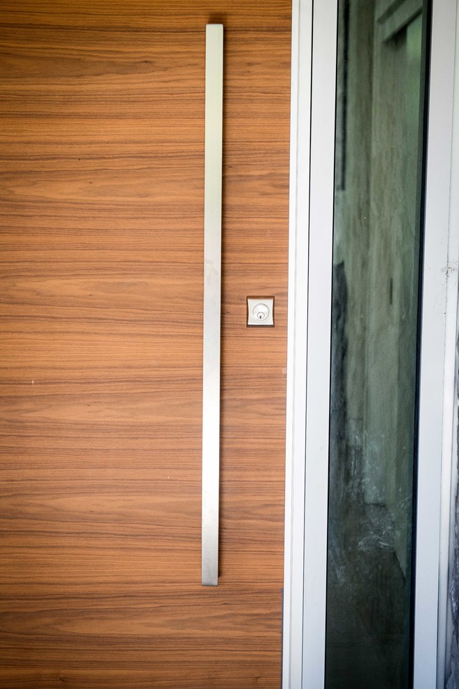 Walnut Front Door - Contemporary - Entry - Vancouver - by Living Edge ...