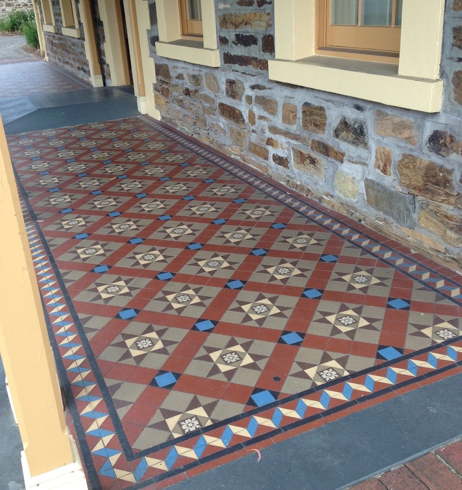 Winckelmans 'Paddington' Victorian tile walkway - Traditional - Entry ...