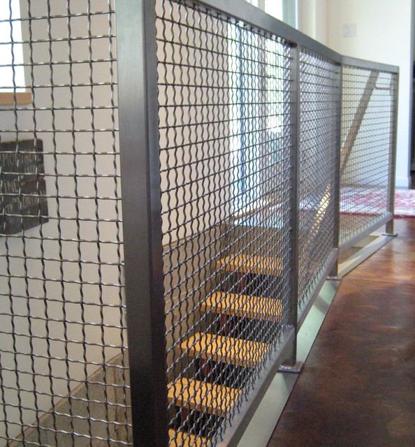 Wire Mesh Railings - Industrial - Entrance - Toronto - by Branje Metal ...