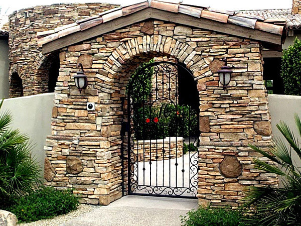 Wrought Iron Walk Gate - Mediterranean - Entry - Phoenix - by Colletti ...