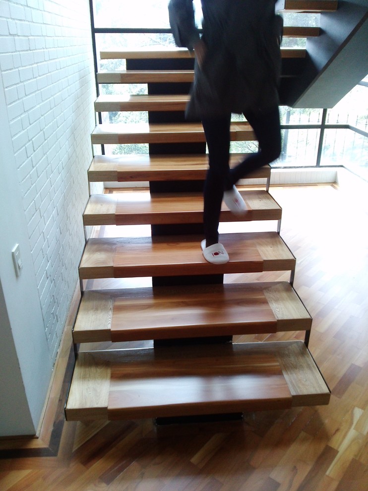 Escaleras de Madera - Hardwood Stairs - Contemporáneo - Escalera ...