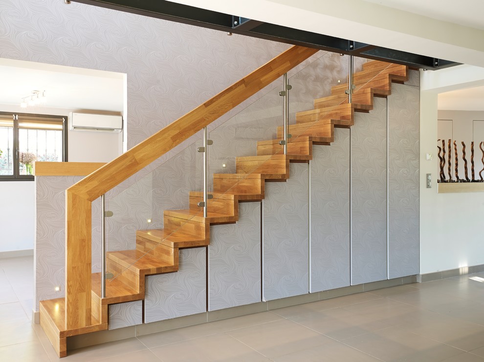 Escalier avec contre-marches Linéa - Contemporary - Staircase - Other ...