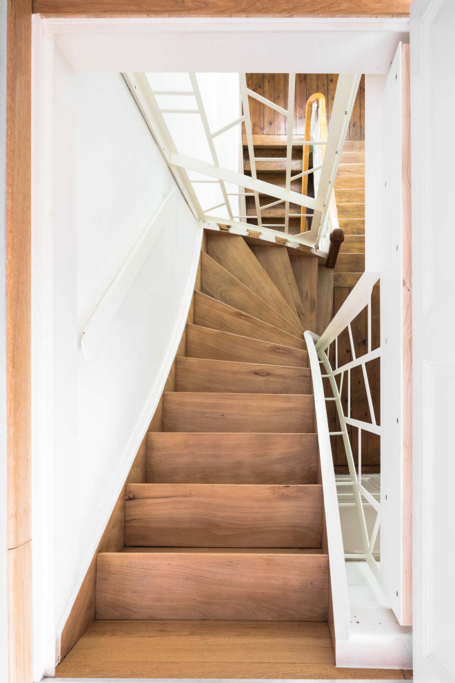 Garde corps CANVA sur escalier ancien - Contemporary - Staircase ...