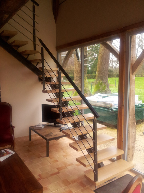 garde corps en kit pour escalier et mezzanine - Industrial - Staircase ...
