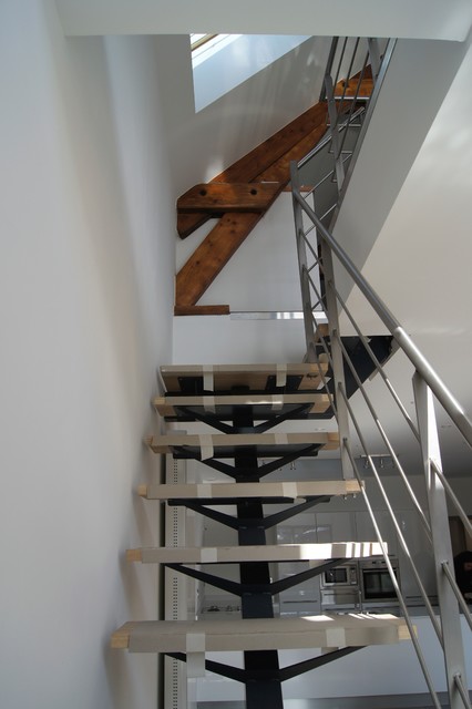 Transformation d'un atelier en loft - Contemporain - Escalier - Lille ...