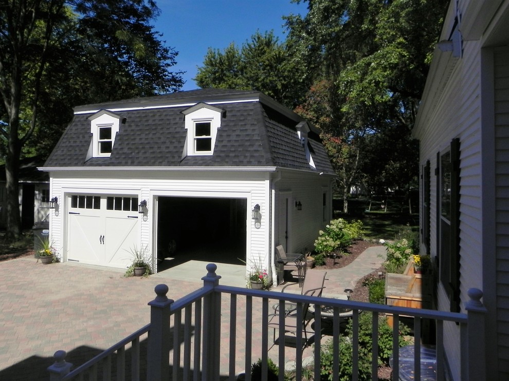 1869 Second Empire Barrington, IL Garage and Screened Porch ...