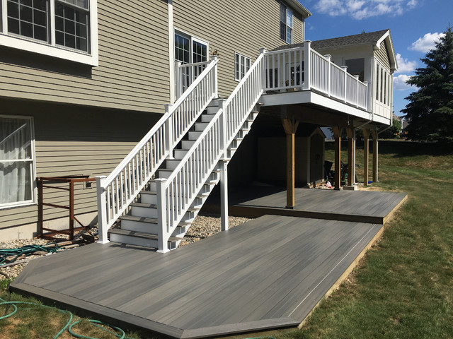 2 Story Veranda Deck - Contemporary - Exterior - Boston - by PMC Global ...