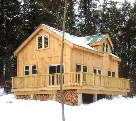 20' x 30' Cabin Kit - modified with wrap around porch - Scandinavian ...