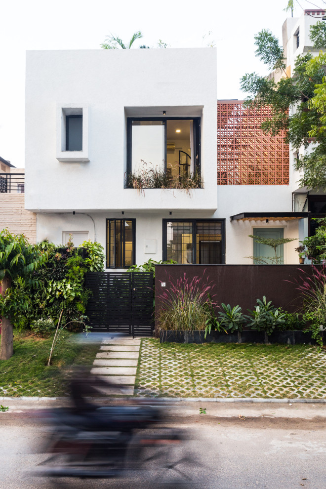 25 x 50 Courtyard House - Transitional - Exterior - Other - by Neha ...