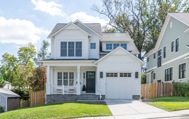 Modern Craftsman Custom Home Front Exterior - Façade - Washington, D.C ...