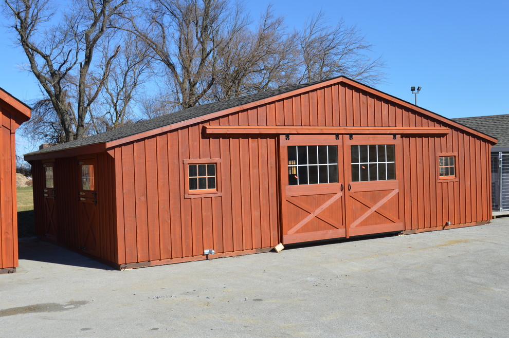 36'x24' modular barn trailside style - Farmhouse - Exterior ...