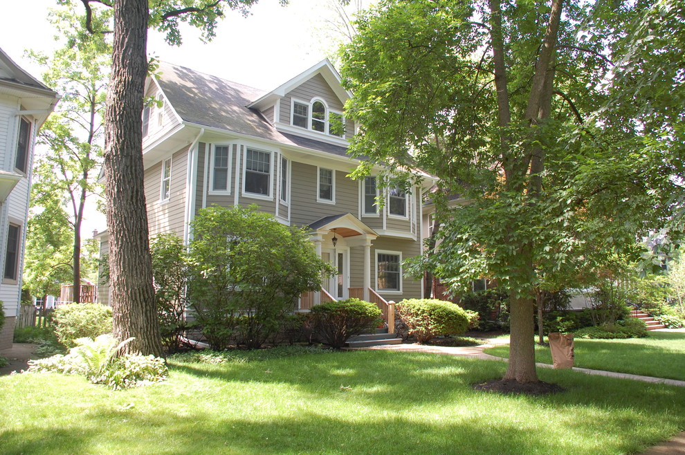 4-Square Style Home - Wilmette, IL in James Hardie Siding & Trim ...