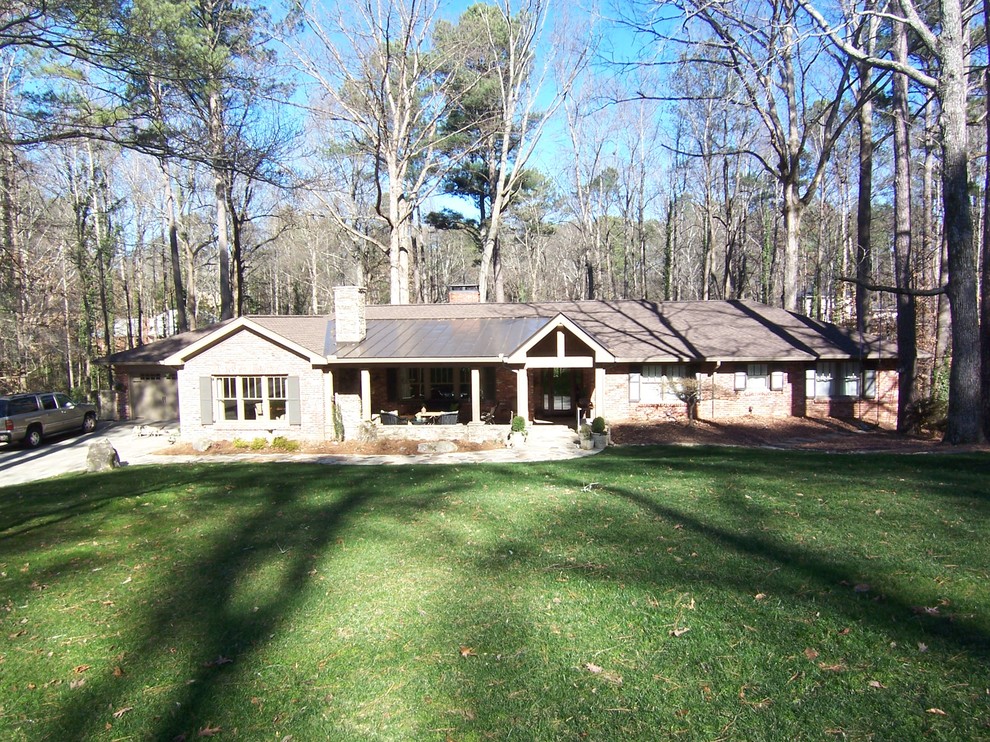 50's Ranch Renovation - Traditional - Exterior - Atlanta - by Brian ...