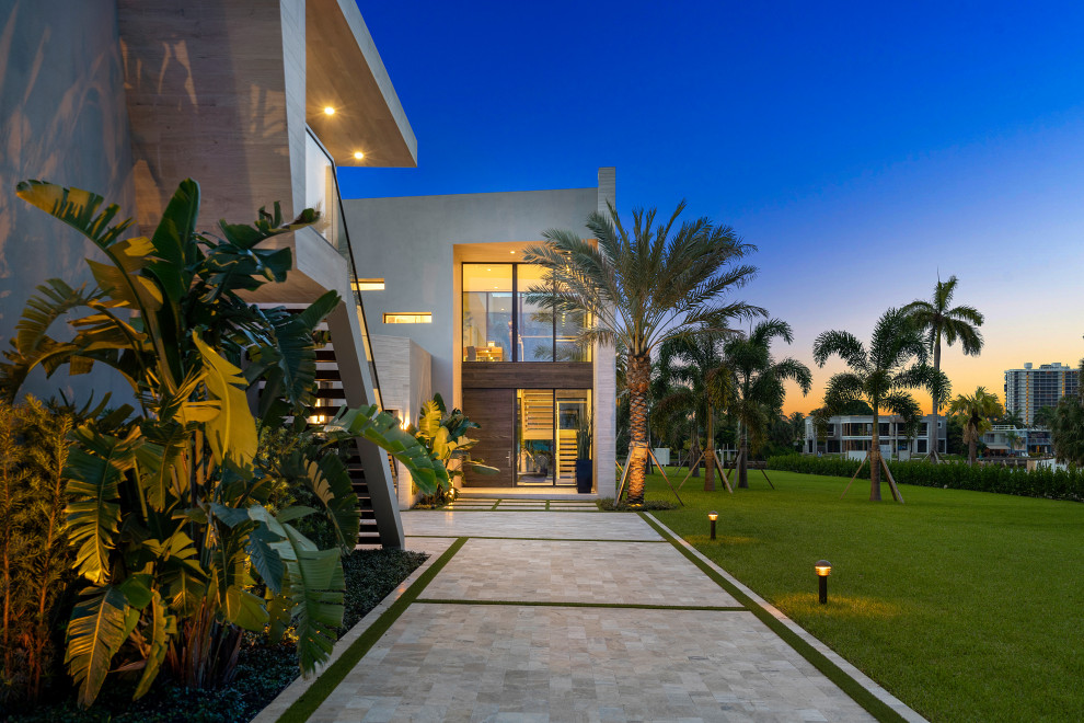 5th Avenue Estate Home Boca Raton - Contemporary - Exterior - Miami ...