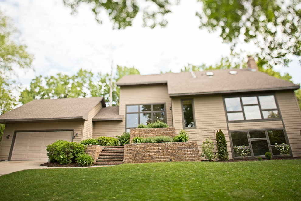 80s house gets facelift - Arden Hills - Contemporary - Exterior ...