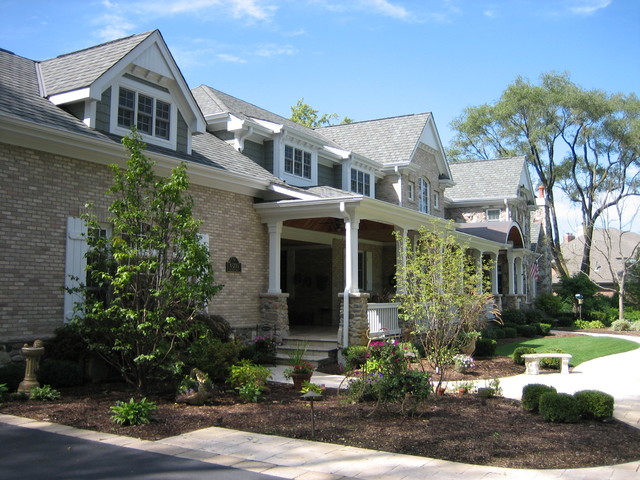 8500 sq. ft. new construction - Traditional - House Exterior - Chicago ...