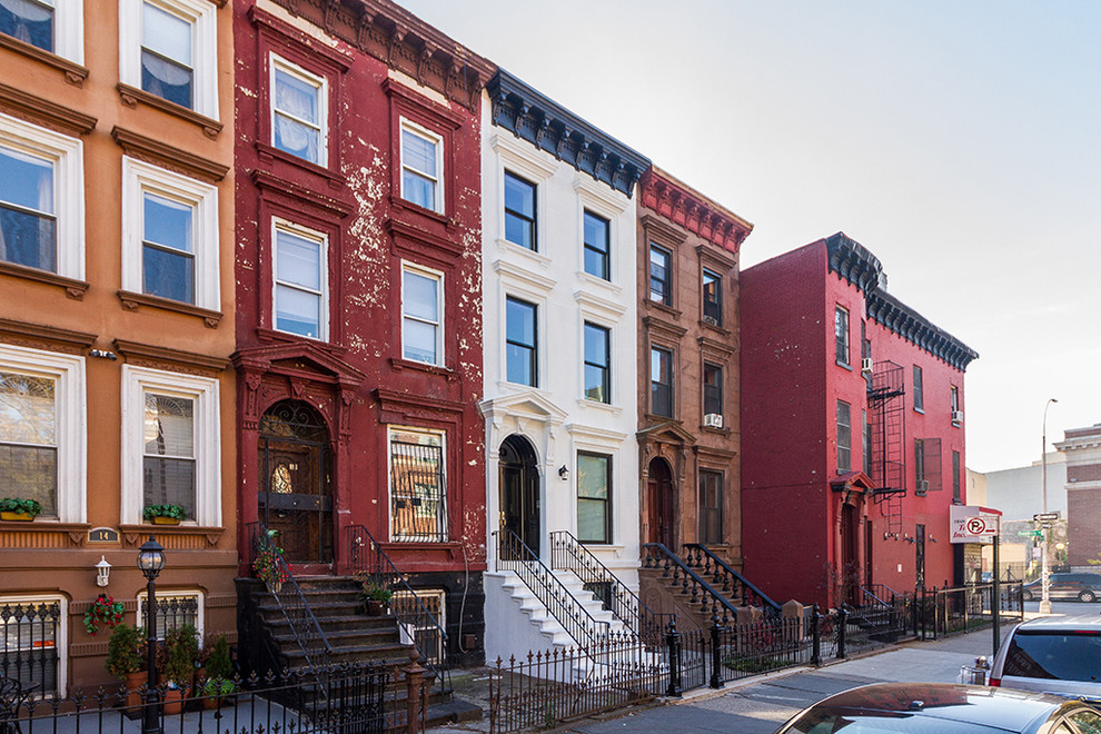A Brooklyn Brownstone Goes From Drab to Fab - Contemporary - Exterior ...