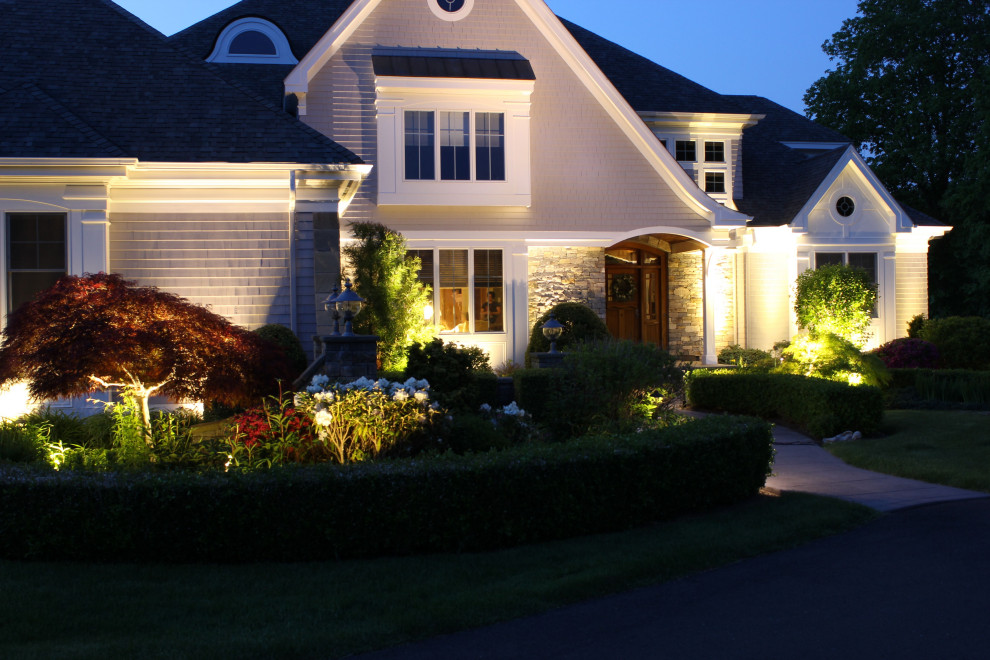 A Festive Lit Home of Color - Transitional - Exterior - Bridgeport - by ...
