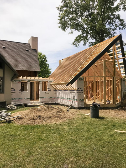 A Frame Chalet style addition and remodel - Contemporary - House ...