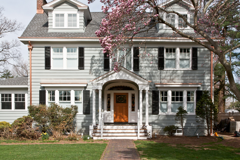 A Modern Renovation for a Traditional Colonial - Traditional - Exterior ...