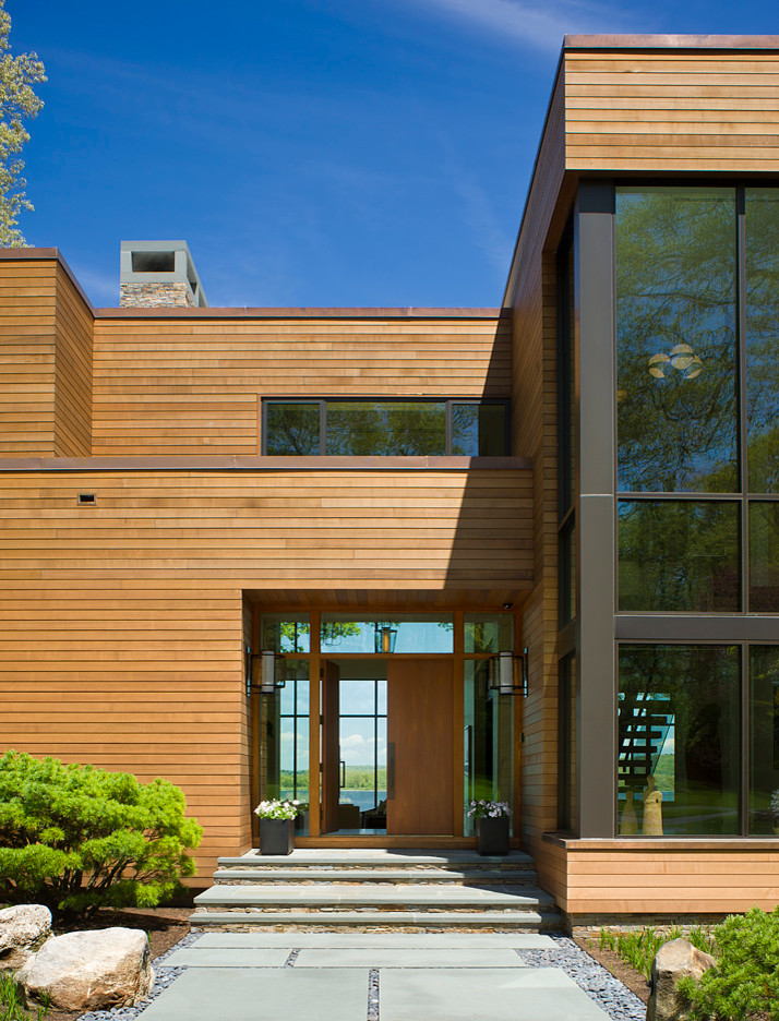 A Modern Residence - Modern - Exterior - New York - by Point One ...