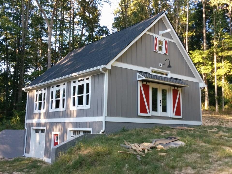 A Rustic Farmhouse Guest House - Farmhouse - Exterior - Atlanta - by ...