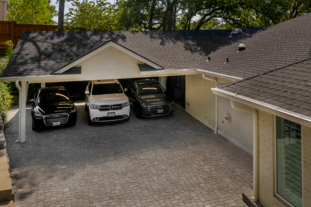 A Stunning Carport Addition in Arlington - Transitional - Garage ...