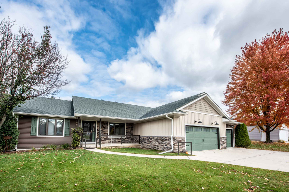 A Suburban Ranch goes Modern Farmhouse - Farmhouse - Exterior - Other ...