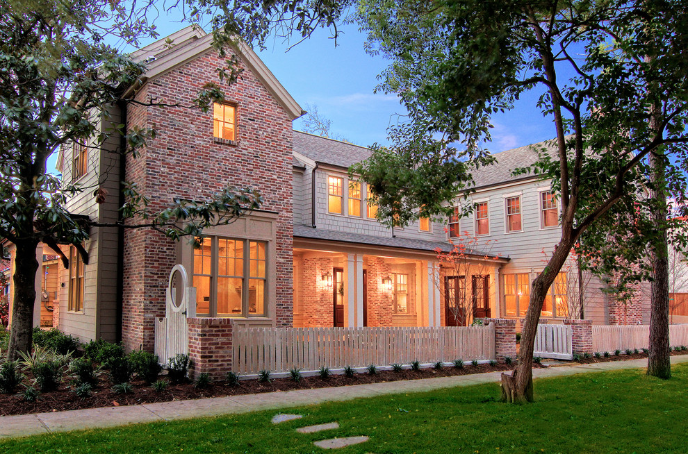 A Traditional Exterior with Clean Lined Details and Relaxed Materials ...